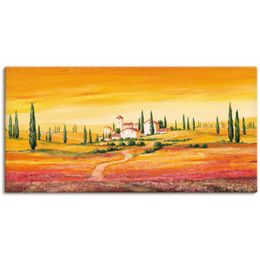 Artland Wandbild Europa 1 Stk. tlg. als Alubild, Leinwandbild in verschied. Gr&ouml;&szlig;en orange B/H/T: 60cm x 30cm, Leinwandbild Europa, 1 Stk.