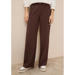 Tamaris Damen Anzughose &raquo;im modernem Look&laquo; mit weitem Bein braun 44, N-Gr