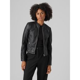 V&eacute;ro Moda Vero Moda Damen Lederimitatjacke &raquo;VMFAVODONA AW23 COATED JACKET NOOS&laquo; schwarz S (36)