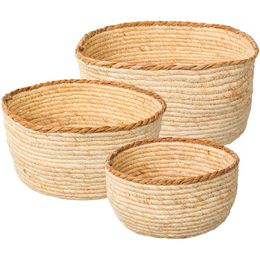 Creativ home Dekoschale &raquo;Schale&laquo; beige &Oslash; 25cm