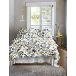 Irisette Bettw&auml;sche &raquo;Wave 8623&laquo; 2 Stk. anschmiegsam und atmungsaktiv, Ganzjahresqualit&auml;t gr&uuml;n Mako-Satin, Obermaterial: 100% Baumwolle B/L: 140cm x 200cm, 1 