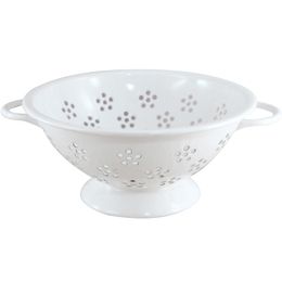 HONEYWARE K&uuml;chensieb &raquo;Colander&laquo; sp&uuml;lmaschinengeeignet, 22 cm wei&szlig; Emaille Einheitsgr&ouml;&szlig;e