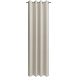 Neutex for you! Vorhang &raquo;Linessa&laquo; &Ouml;sen 1 Stk. tlg. &Ouml;senschal mit Metall&ouml;sen, Breite 137 cm, nach Ma&szlig; beige Jacquard, Polyester 155cm, &Ouml;sen, 137cm