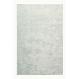 Teppich &raquo;Sienna&laquo; rechteckig 20 mm H&ouml;he Hochflor, Microfaser, uni, weich & kuschelig, Wohnzimmer, Schlafzimmer gr&uuml;n Polyester B : 70cm 1 Stk., 20mm, L: