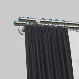 OTTO home Gardinenstange &raquo;Tanbul&laquo; 2 l&auml;ufig-l&auml;ufig Fixma&szlig; silber Eisen B/L: 120cm, 2 l&auml;ufig