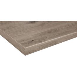 Wiho-K&uuml;chen wiho K&uuml;chen Arbeitsplatte &raquo;"Flexi 38"&laquo; von drei Seiten ummantelt, 38 mm stark braun Holzwerkstoff B/T/H: 180cm x 60cm x 3,8cm