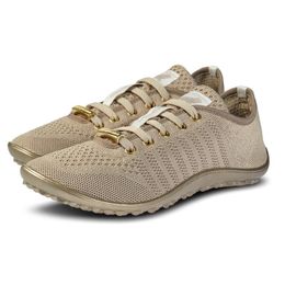 Leguano Damen Barfu&szlig;schuh &raquo;GO&laquo; mit praktischer Schn&uuml;rung, Freizeitschuh, Halbschuh, Schn&uuml;rschuh gold 40