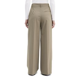 Marc O'Polo MARC O'POLO Damen Anzughose "DFB Travel Collection"frozen taupe, Gr. 42, Web, Obermaterial: 53% Polyester, 44% Schurwolle, 3% Elasthan, Hosen, aus