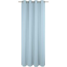 WIRTH Vorhang &raquo;Newbury&laquo; &Ouml;sen 1 Stk. tlg. nach Ma&szlig; blau Baumwolle, Polyester 245cm, &Ouml;sen, 130cm