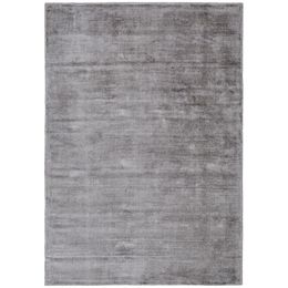 Tom Tailor HOME Teppich &raquo;Shine uni&laquo; rechteckig 8 mm H&ouml;he Handwebteppich, 100% Viskose, handgewebt, mit elegantem Schimmer grau Viskose B : 160cm 1 Stk