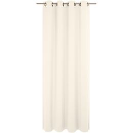 WIRTH Vorhang &raquo;Newbury&laquo; &Ouml;sen 1 Stk. tlg. nach Ma&szlig; beige Baumwolle, Polyester 155cm, &Ouml;sen, 130cm