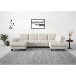 Sit & More sit&more Wohnlandschaft &raquo;Westham U-Form&laquo; wahlweise mit Schlaffunktion, Bettkasten, Sitztiefenverstellung beige 90% Polyester 10%Polyamid B/H/T: 338cm 
