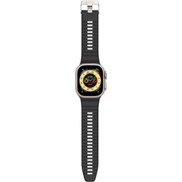 Decoded Smartwatch-Armband &raquo;Silicone Magnet Traction Loop Strap 42/44/45/49mm&laquo; schwarz Silikon Wasser- und schwei&szlig;fest