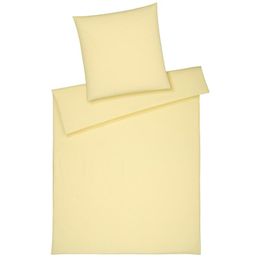 Elegante Bettw&auml;sche &raquo;Breezee&laquo; 2 angenehmes Hautgef&uuml;hl beige Halbleinen, Obermaterial: 50% Baumwolle, 50% Leinen B/L: 155cm x 220cm, 1 Stk., 1 Stk., Halbleinen,