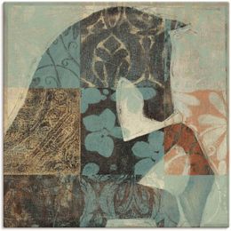 Artland Wandbild &raquo;Gemustertes Pferd II&laquo; Haustiere 1 Stk. tlg. als Leinwandbild, Poster in verschied. Gr&ouml;&szlig;en beige Leinwand B/H/T: 40cm x 40cm, Leinwandbild 