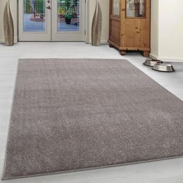 Ayyildiz Teppiche Teppich &raquo;ATA, auch als L&auml;ufer und in rund&laquo; rechteckig 10 mm H&ouml;he Kurzflor, uni, gro&szlig;e Farbauswahl, robust, Fu&szlig;bodenheizungsgeeignet beige Kunstfaser B