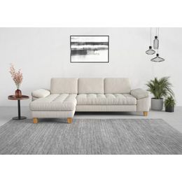 Sit & More sit&more Ecksofa &raquo;Westham L-Form&laquo; mit Recamiere, mit oder ohne Schlaffunktion, Bettkasten, F&uuml;&szlig;e Eiche beige 90% Polyester 10% Polyamid B/H/T: 275cm x 