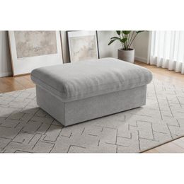 Sit & More sit&more Polsterhocker &raquo;Moreno, B: 90 cm&laquo; mit Stauraum, individuell kombinierbar grau 100% Polyester B/H/T: 90cm x 43cm x 60cm, Flachgewebe,mit 