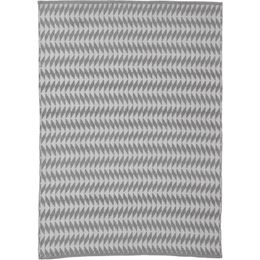 CarpetFine Teppich &raquo;Frida 203&laquo; rechteckig 7 mm H&ouml;he Wendeteppich, 100% recyceltem Material (PET), Flachgewebe, Sisal Optik grau Polyester B : 120cm 1 