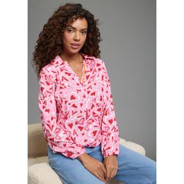 Laura Scott Damen Longbluse mit Kontrasttape - NEUE KOLLEKTION 44