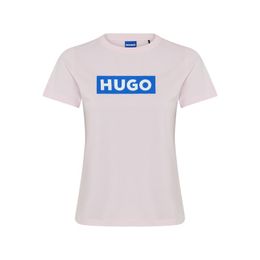 Hugo Damen Hugo T-Shirt &raquo;Classic Tee&laquo; mit Rundhals, Logodruck rosa M