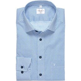 MARVELIS Herren MARVELIS Langarmhemd mit New-Kentkragen, modern fit, b&uuml;gelfrei 46, N-Gr