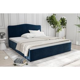 Westfalia Schlafkomfort Polsterbett &raquo;Graz&laquo; wahweise mit Stauraum, verschiedene Matratzenarten w&auml;hlbar blau Bezug 100% Polyester, Polsterung: Polsterwatte, Material Gestell: 