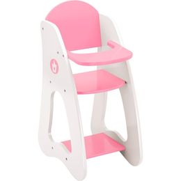 BAYER Puppenhochstuhl &raquo;Princess World&laquo; rosa Einheitsgr&ouml;&szlig;e Puppenhochstuhl