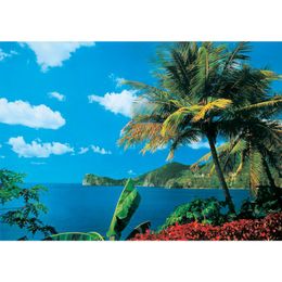 papermoon Fototapete &raquo;St. Lucia&laquo; glatt bunt Vlies B/L: 3,5m x 2,6m, Bahnen: 7 Stk.