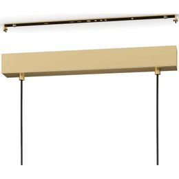 Eglo H&auml;ngeleuchte &raquo;CUMIOLE&laquo; E27 1 Stk. H&auml;ngeleuchte in goldfarben aus Stahl - exkl. E27 - 40W gold H: 110cm, 1 Stk.