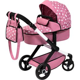BAYER Kombi-Puppenwagen &raquo;Xeo, rosa&laquo; rosa Einheitsgr&ouml;&szlig;e Kombi-Puppenwagen