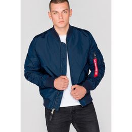 Alpha Industries Herren Bomberjacke &raquo;MA-1 TT&laquo; Kunstfaser, slim fit blau XL