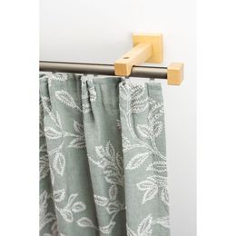 Garesa Gardinenschiene &raquo;Cubus, Quad Innenlauf&laquo; 1 l&auml;ufig-l&auml;ufig Wunschma&szlig;l&auml;nge Innenlauf-Vorhanggarnitur, verl&auml;ngerbar, Holz-Aluminium beige B/L: 160cm