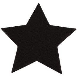 PRIMAflor-Ideen in Textil Platzset &raquo;Stern, Weihnachtsdeko&laquo; auch ideal als Untersetzer oder Dekoration, Gr&ouml;&szlig;e 16,5 oder 29,5 cm schwarz Obermaterial: 