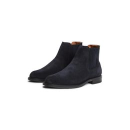 Tommy Hilfiger Herren Chelseaboots &raquo;CORPORATE DRESSY SUEDE CHELSEA&laquo; Blockabsatz, Stiefelette mit beidseitigem Stretcheinsatz blau 41