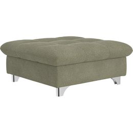COTTA Hocker &raquo;Gemini, B: 108 cm&laquo; mit Metallf&uuml;&szlig;e gr&uuml;n Struktur weich
