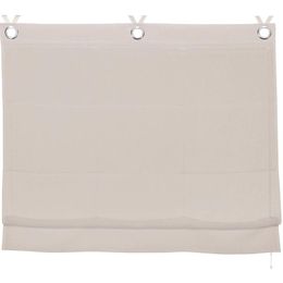 OTTO home Raffrollo &raquo;Fiete&laquo; mit Hakenaufh&auml;ngung Leinen Optik, halbtransparent, monochrom, basic beige Obermaterial: 100% Polyester 150cm, 