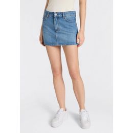 Hugo Damen Hugo Jeansrock &raquo;Galanie&laquo; in Mini L&auml;nge, Mid Rise blau L