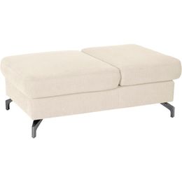 Sit & More sit&more Hocker &raquo;Percy&laquo; Fu&szlig;h&ouml;he 12 cm, mit Klappfunktion, wahlweise in 2 Fu&szlig;farben beige B/H/T: 114cm x 43cm x 71cm, Luxus-Microfaser Paris,mit 