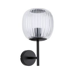 Paulmann Wandleuchte &raquo;Ruya IP44 E14 230V max. 20W Glas&laquo; E14 1 Stk. schwarz 1, &Oslash; 15cm H: 27cm, 1 Stk.