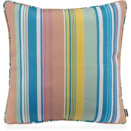 HOCK Dekokissen &raquo;Milane&laquo; mit Streifen, Kissenh&uuml;lle mit F&uuml;llung, 1 St&uuml;ck bunt Baumwolle, Polyester B/L: 50cm x 50cm, 1 Stk.