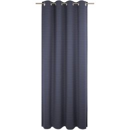 Adam Vorhang &raquo;Uni Collection light&laquo; &Ouml;sen 1 Stk. tlg. aus 100% Bio-Baumwolle blau Baumwolle (Bio-Baumwolle) 275cm, &Ouml;sen, 142cm