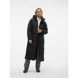 V&eacute;ro Moda Vero Moda Damen Steppmantel &raquo;VMKLEA LONG COAT NOOS&laquo; Steppqualit&auml;t, Kunstfaser, Kapuze mit Kordelzug schwarz XS