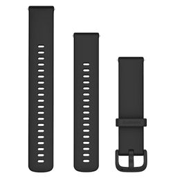 Uhrenarmband &raquo;Silikon Schnellwechsel-Armband 20 mm&laquo; schwarz Silikon Passend f&uuml;r verschiedene Garmin Modelle