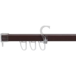 Liedeco U-Schiene &raquo;U-STORELAU01GS&laquo; 1 l&auml;ufig-l&auml;ufig Fixma&szlig; braun Metall B/L: 1,95cm x 190cm, 1 l&auml;ufig