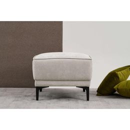 OTTO home Hocker &raquo;Oland Struktur fein Polsterhocker&laquo; passend zur Serie OLAND braun 100% Polyester B/H/T: 56cm x 45cm x 58cm, Struktur fein