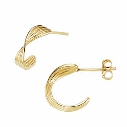 Firetti Damen Paar Ohrstecker &raquo;Schmuck Geschenk Silber 925 Ohrschmuck Ohrringe geriffelt gedreht&laquo; gold Silber 925 (Sterlingsilber)