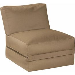 SITTING POINT Sitzsack &raquo;Sitzsack und Sitzliege Twist OUTSIDE&laquo; outdoorf&auml;hig braun Einheitsgr&ouml;&szlig;e