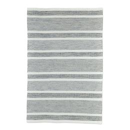 OTTO home Wollteppich &raquo;Prenten&laquo; rechteckig 10 mm H&ouml;he Handweb Teppich, reine Wolle, gestreift, modernes Design, Wohnzimmer beige Schurwolle B : 80cm 1