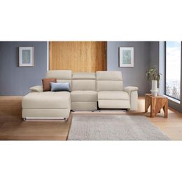 OTTO home Ecksofa &raquo;Pareli, L-Form, 259cm,m. Recamiere, Echtleder, Kunstleder, Webstoff&laquo; man. o. elektr. Relaxfunktion, USB/Kopfteilverstellg u. LED 